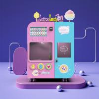 China 700W Remote Fully Automatic Cotton Candy Machine 8kg Sugar for sale