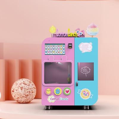 China Red Rabbit Vending Fully Automatic Cotton Candy Machine 36 Floss Flower for sale