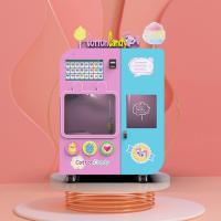 China Multi Marketing Smart Candy Floss Maker GPS Positioning 110V-240V for sale