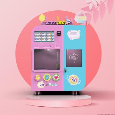 China 220V 700W Magic Cotton Candy Machine 4G Internet Cotton Candy Vending Machine for sale