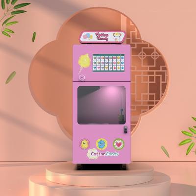China Snack Vending Magic Cotton Candy Machine Fully Automatic L95*W62*H193CM for sale