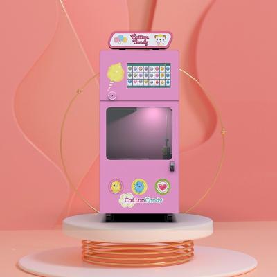 China Double Nozzle Candy Floss Vending Machine Totally Enclosed for sale