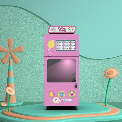 China Coin Bill Automatic Cotton Candy Vending Machine for sale