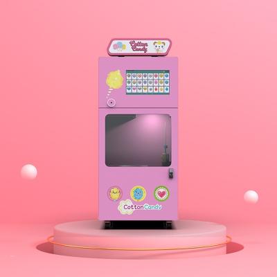 China Intelligent Automatic Cotton Candy Vending Machine 110V 220V Smart Candy Floss Machine for sale