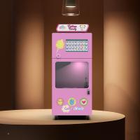 China Multiple Color Flower Automatic Cotton Candy Vending Machine 600-2500W for sale