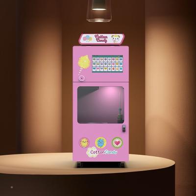 China Multiple Color Flower Automatic Cotton Candy Vending Machine 600-2500W for sale
