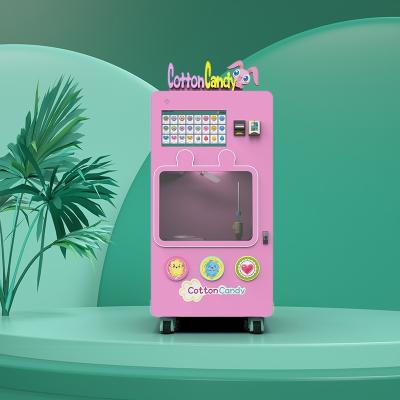 China 110V Automatic Cotton Candy Vending Machine Wireless Cotton Candy Floss Vending Machine for sale