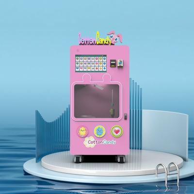 China LED Robot Cotton Candy Vending Machine 320kg 950*650*1800mm for sale