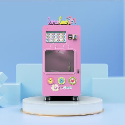 China Video Support Robot Cotton Candy Vending Machine Fully Enclosed 12L Bucket for sale