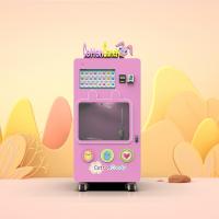 China Pink Fully Automatic Smart Fairy Floss Machine 1800mm High Candy Floss Vending Machine for sale