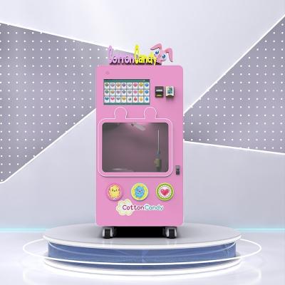 China 600W-2500W Robot Cotton Candy Vending Machine 12L Bucket 300Kg for sale