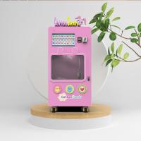 China Fancy Flower Smart Fairy Floss Machine Multi Language Cotton Candy Floss Vending Machine for sale