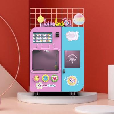 China Fully Enclosed Flower Cotton Candy Machine 1300mm Width Subway Station for sale