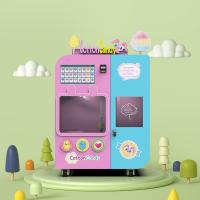 China Continually Updated Smart Candy Floss Maker Automatic Clean Cotton Candy Floss Vending Machine for sale