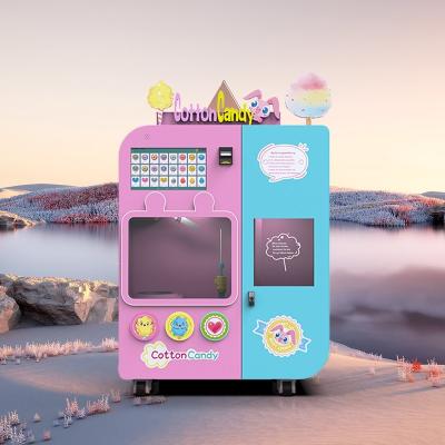 China ROHS Outside Cotton Candy Vending Machine Pink Blue L650*W1300*H1750mm for sale