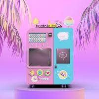 China ROHS Fully Automatic Cotton Candy Machine Powdered Seasoning Candy Floss Vending Machine for sale
