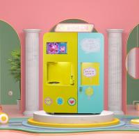 China Double Nozzle Floss Smart Candy Floss Machine Fully Automatic Vending for sale