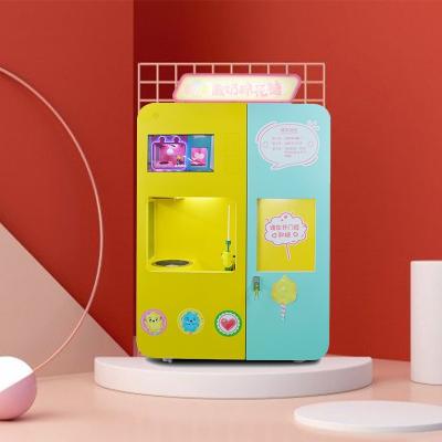 China Outdoor Work Smart Candy Floss Machine Vender With Brushless Motor for sale