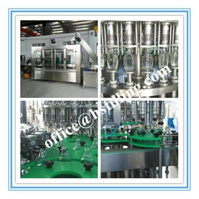 China 2000 - 18000BPH Liquid Bottle Filling Machine 3 - In - 1 Machine CE for sale