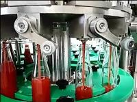 China High Speed 3-in-1 Tomato Sauce Filling Machine 2000-3000 BPH 0.25-2L Bottle for sale