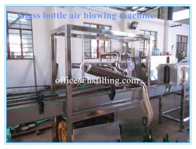 China SS304 Glass Bottle Drying Machine 2 Air Knives 5KW Water Treatment System for sale
