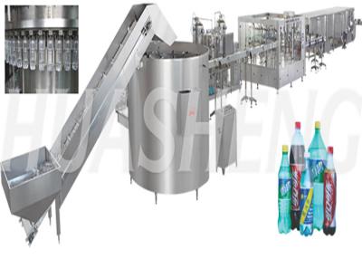 China PET Bottle Carbonated Drink Filling Machine Complete Line 12 to 60 Filling Heads 2000-22000 BPH for sale