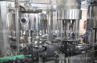 China Full Automatic Glass Bottle Liquid Bottle Filling Machine with twist-off Capping System for sale