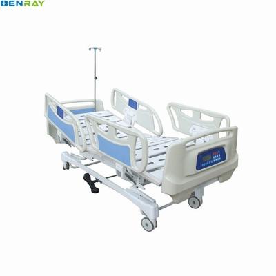 China Weighing Type 5 Function Electric Hospital Bed Steel Frame for sale