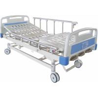 China Steel 4 Part Bedboard 3 Crank Manual Hospital Bed for sale