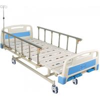 China Four Silent Wheels With Cross Brakes 3 Function Manual Medical Bed for sale