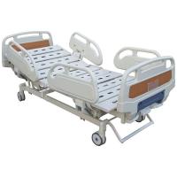 China Steel 10 Part Bedboard 3 Function Manual Adjustable Hospital Beds for sale