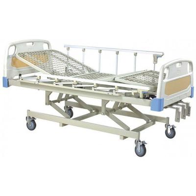 China 350-690mm Height Adjustment 3 Function Hospital Manual Bed for sale