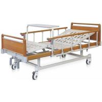 China 30 Degree Footrest Max Upward Angle Manual Double Crank Hospital Bed for sale
