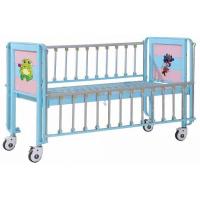 China Flat Pediatric Children Hospital Bed Four Wheels With Cross Brakes for sale