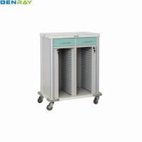 China Steel patient record trolley for sale