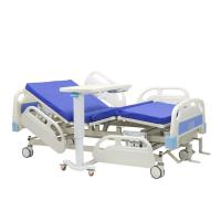 China 2 Function  Manual Crank Medical Hospital Bed With Dining Table for sale