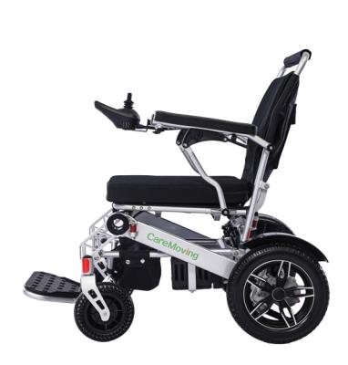 China Aluminum Alloy Brushed Motor Solid Tire Electric Wheelchair for sale