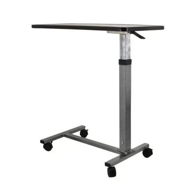 China Portable Over Bed Table with Locking Wheels and Adjustable Height Perfect for Hospital and Home Care for sale