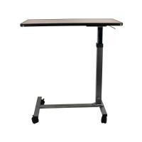 China Portable Over Bed Table with Locking Wheels and Adjustable Height Perfect for Hospital and Home Care for sale