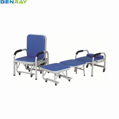 China Foldable Powder-coated Attendant Waiting Chair for sale