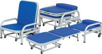 China Folding Ajustable Hospital Powder-Coated Attendant Chair for sale