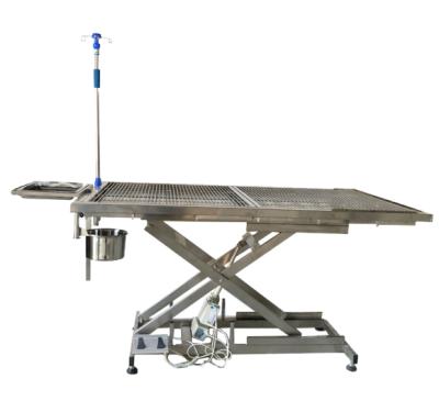 China Electric Veterinary Operating Table Stainless Steel Animal Operating Table for sale