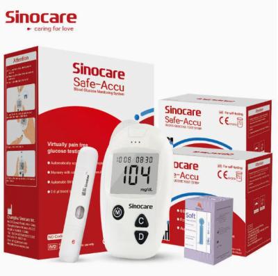China Accurate Blood Glucose Meter Blood Glucose Monitor Blood Sugar Meter with 50 test Strips & 50 Sterile Lancets for sale