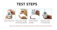 China Accurate Blood Glucose Meter Blood Glucose Monitor Blood Sugar Meter with 50 test Strips & 50 Sterile Lancets for sale