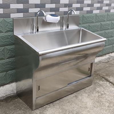 China Stainless Steel Induction faucet Wash Sink for 2 people for sale