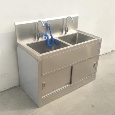 China Stainless Steel Induction Faucet Wash Sink For 2 People for sale