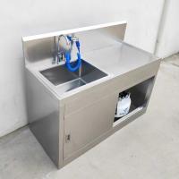 China Stainless Steel Induction faucet Wash Sink for 3 people for sale