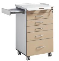 China 5 Drawers Dental Cabinet With Side Tray for sale