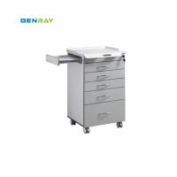 China 5 Drawers Dental Cabinet With Side Tray for sale