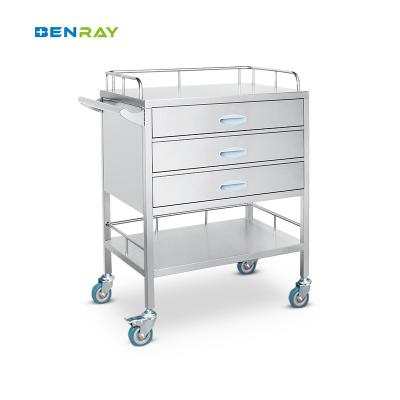 China Stainless Steel Medcine Trolley for sale